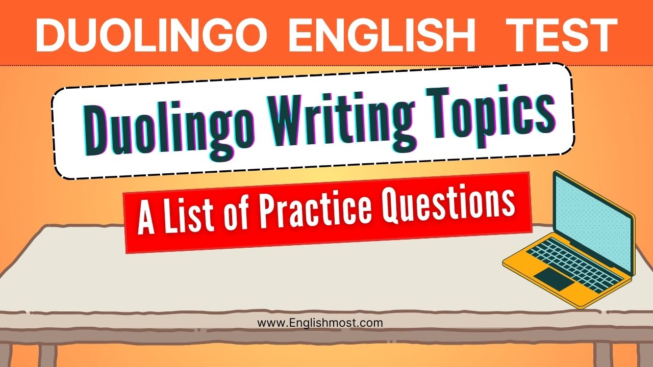 Duolingo Writing Sample Question Type With Answers 2025 - Englishmost.com